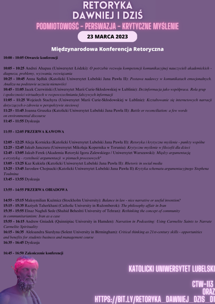 Retoryka dawniej i dziś. Inwencja – argumentacja – narracja ...